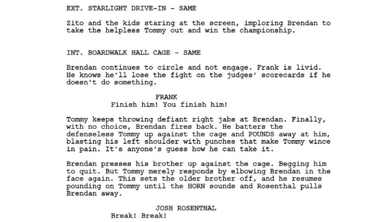Screenwriting Basics: How to Write Cinematic Fight Scenes - ScreenCraft
